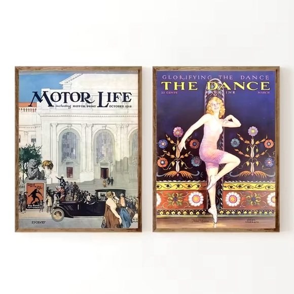 Art | Vintage Art Deco Posters Set | Poshmark
